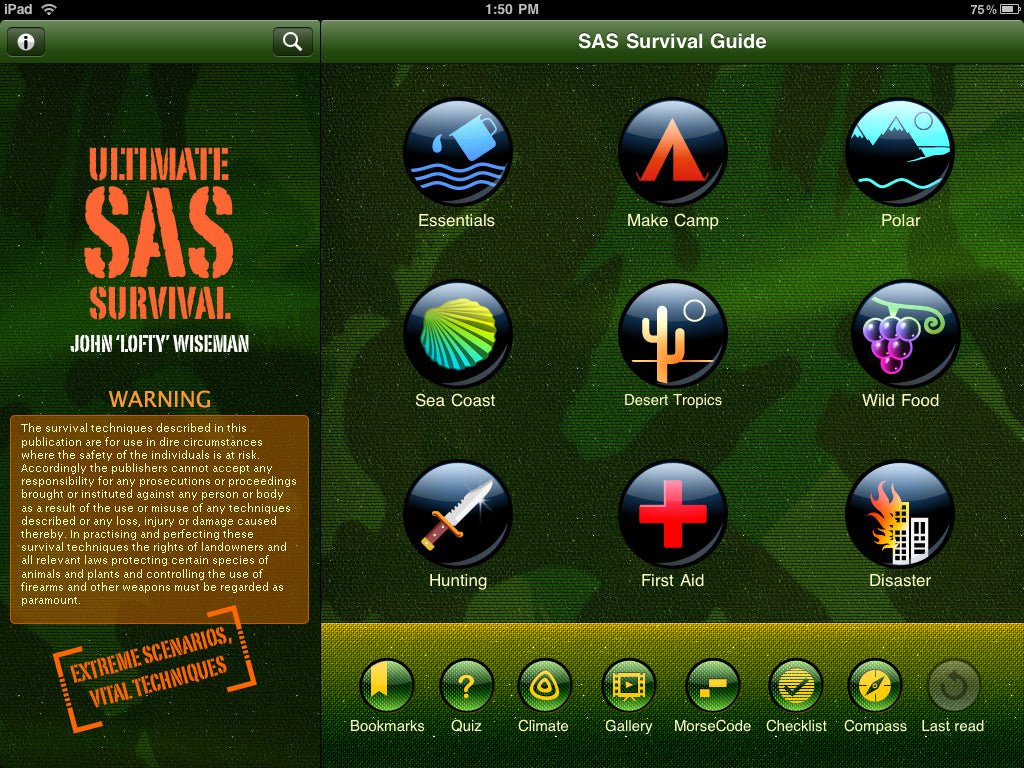 SAS Survival Guide: App con técnicas de sobrevivencia para tu viaje 📱 ...