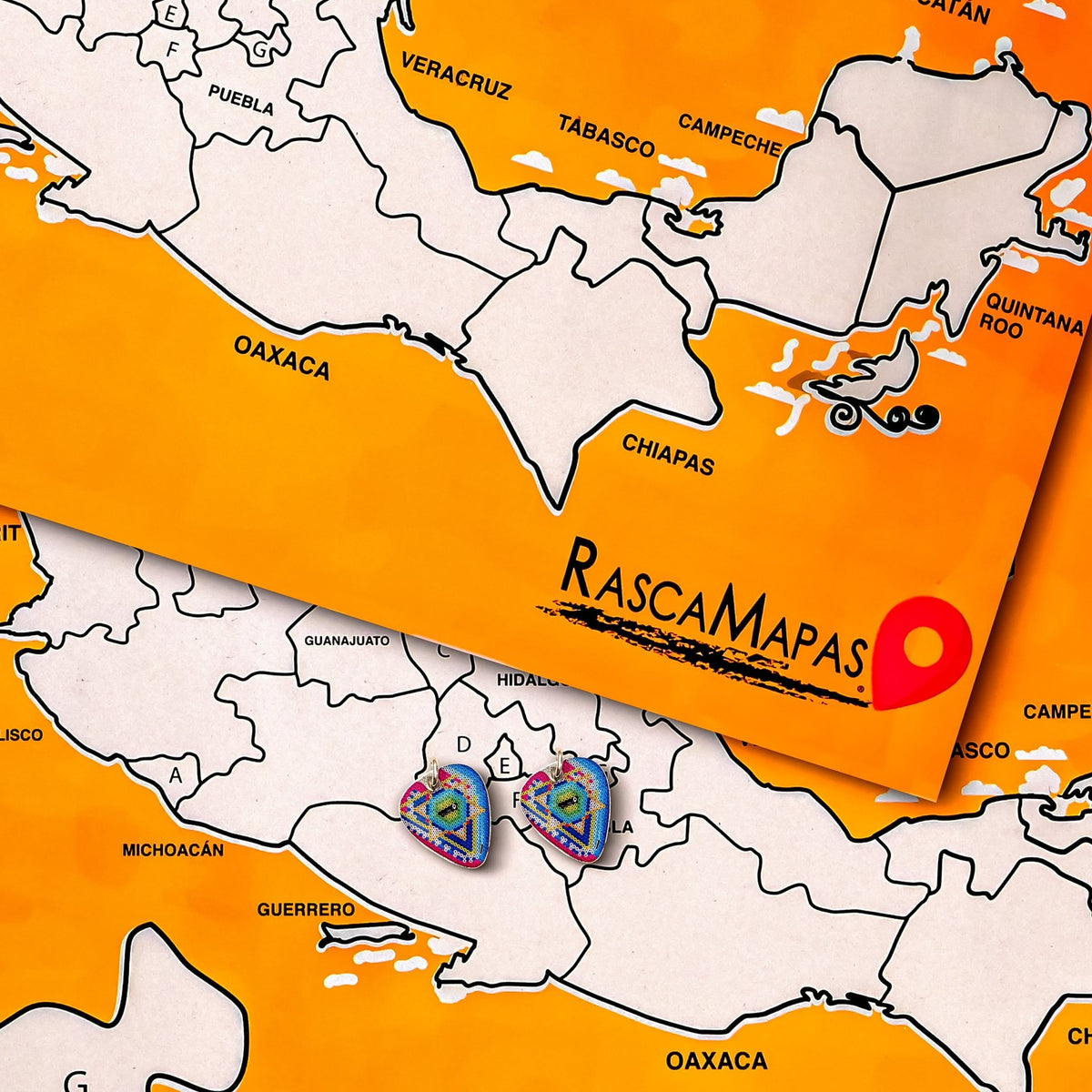 DOS Rasca Mapas de los 32 estados de México - Rasca Mapas
