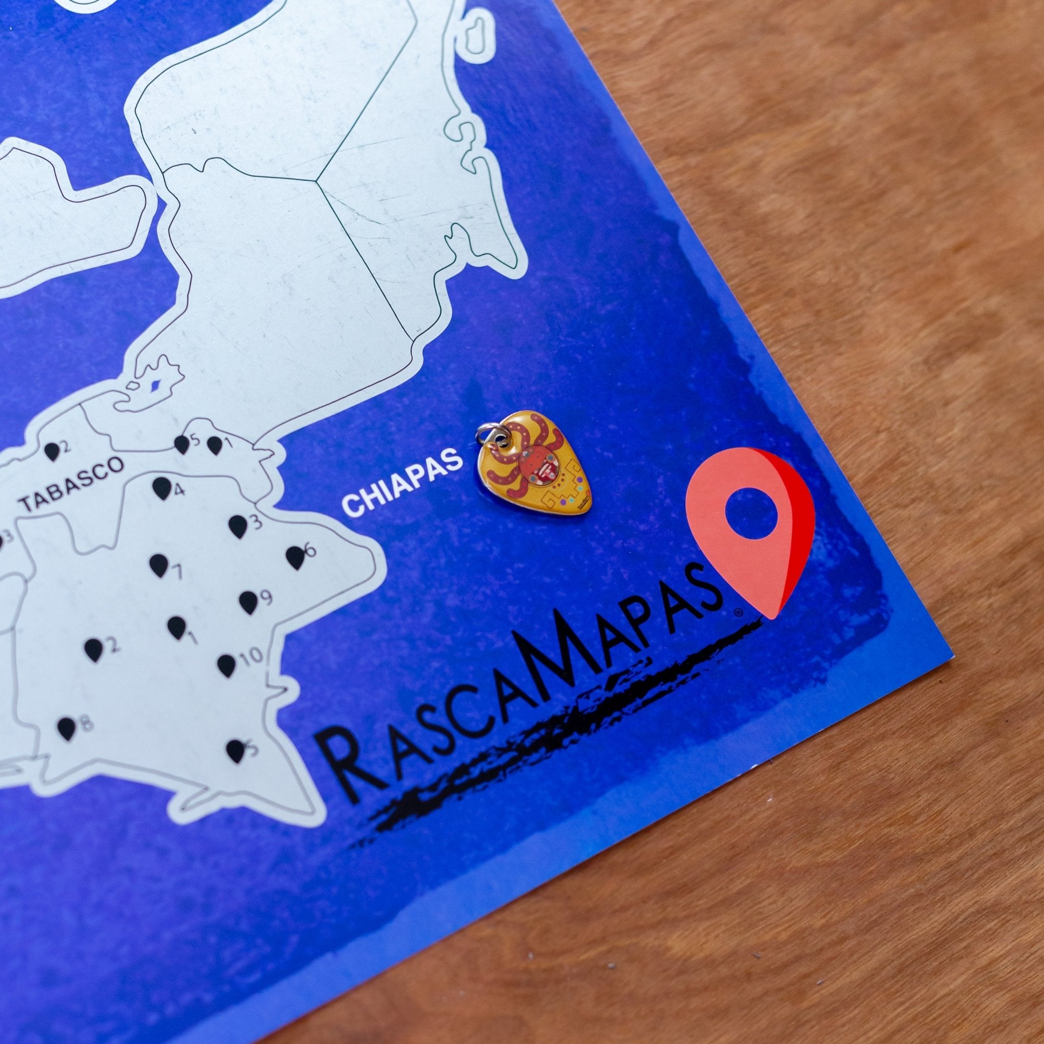 Rasca Mapa de las Zonas Arqueológicas de México - Rasca Mapas